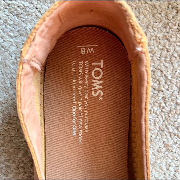 Toms | Shoes | Toms Leather Rope Sole In Honey Leather | Poshmark